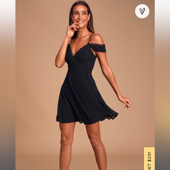 Lulus | Dresses | Lulus Absolutely Unforgettable Black Lack ...